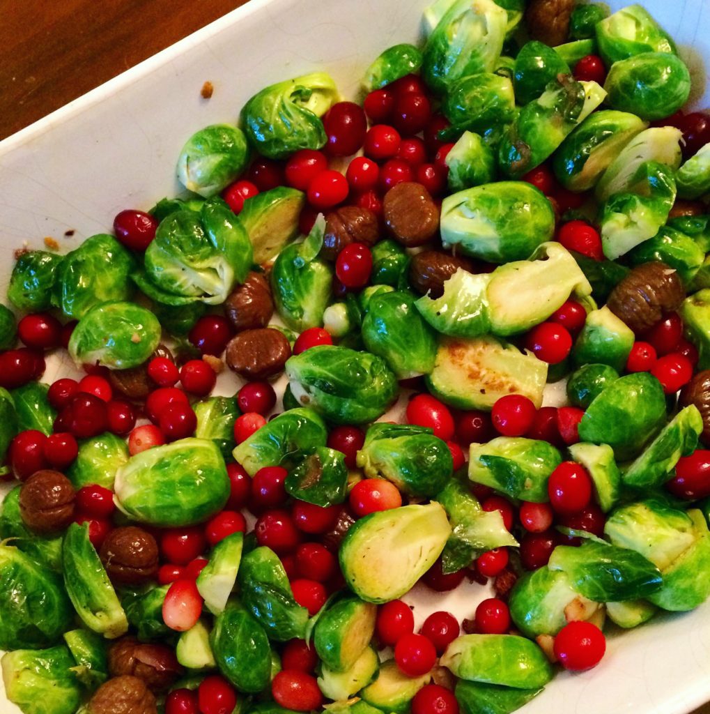 Caramelized Brussel Sprouts with Chestnuts and Cranberries ( Seasonal ...